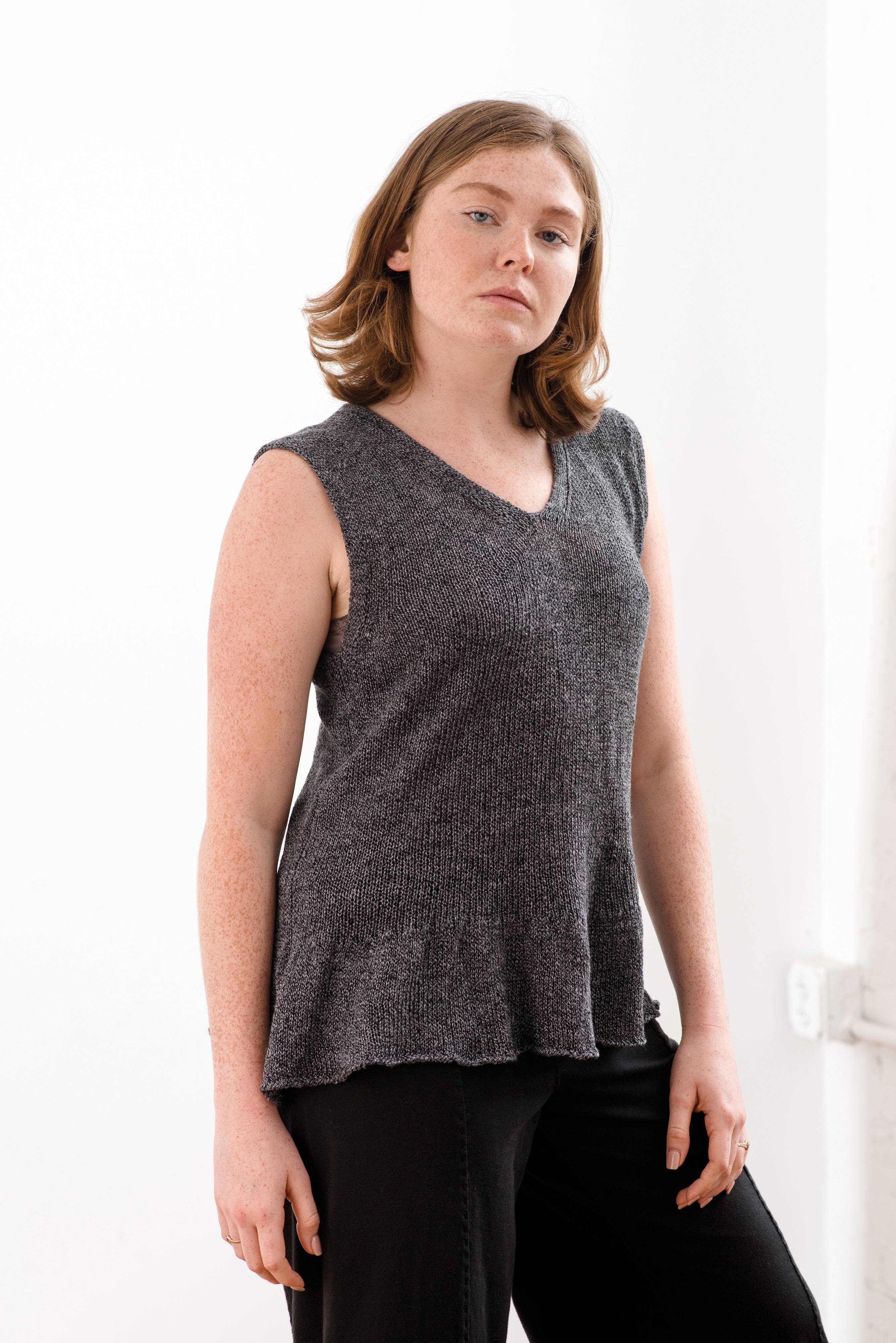 Peplos Linen Tank Knitting Pattern – Quince & Co.