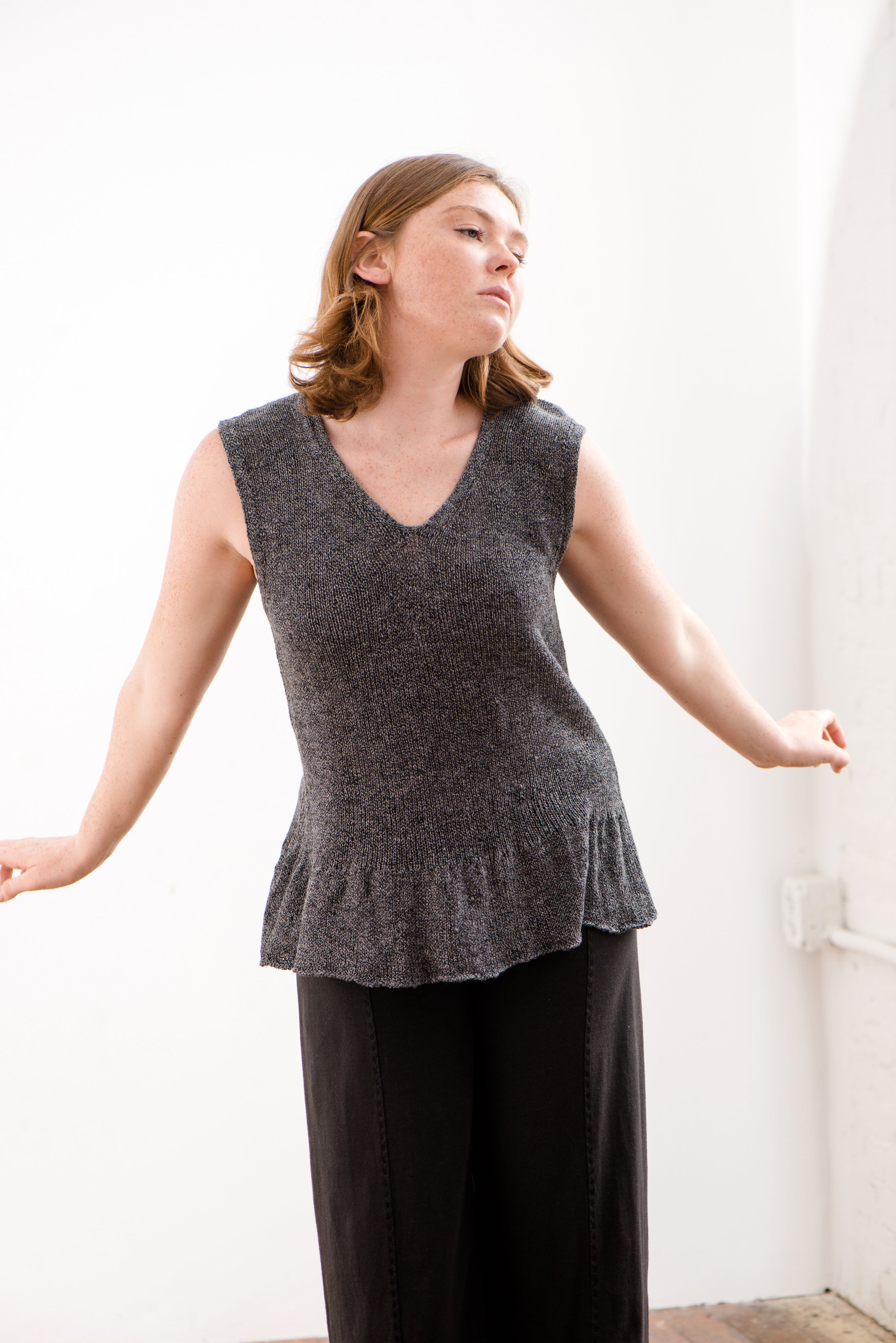 Peplos Linen Tank Knitting Pattern – Quince & Co.