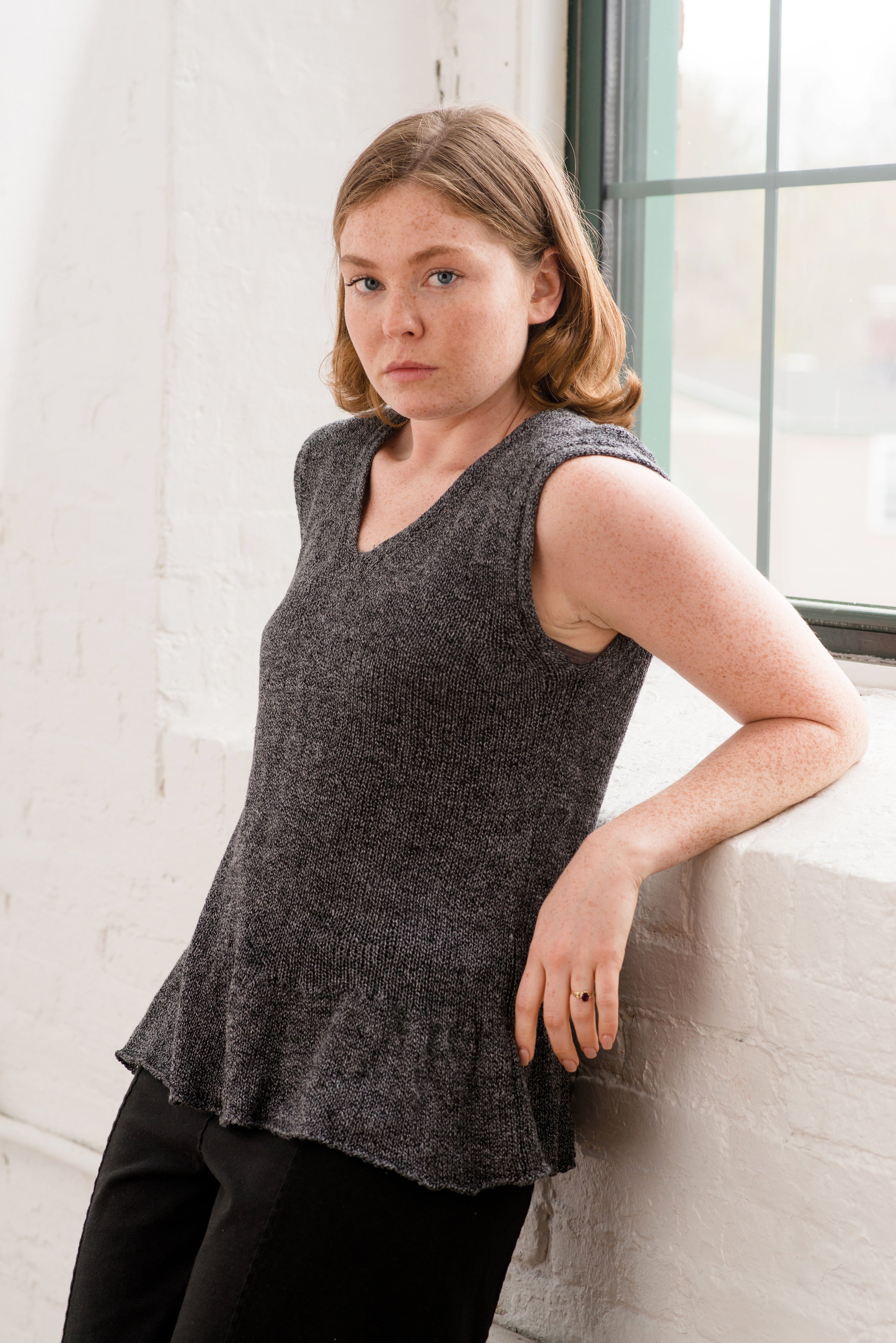 Peplos Linen Tank Knitting Pattern – Quince & Co.