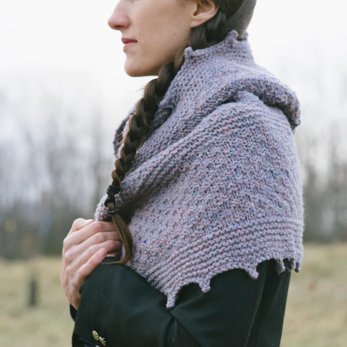Pearmain Shawl Stone Wool Knitting Pattern – Quince & Co.