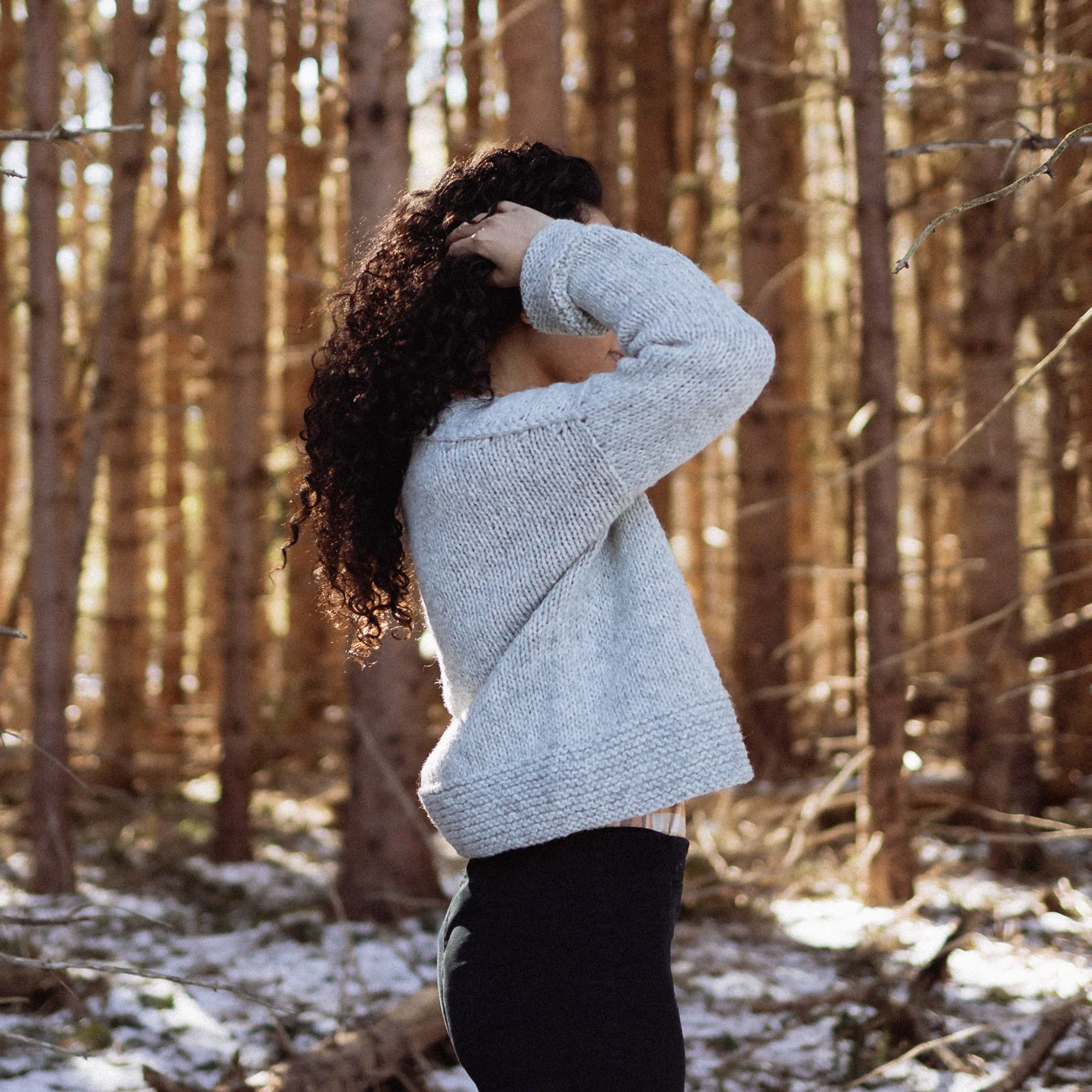 Verglas Sweater Stone Wool Knitting Pattern – Quince & Co.