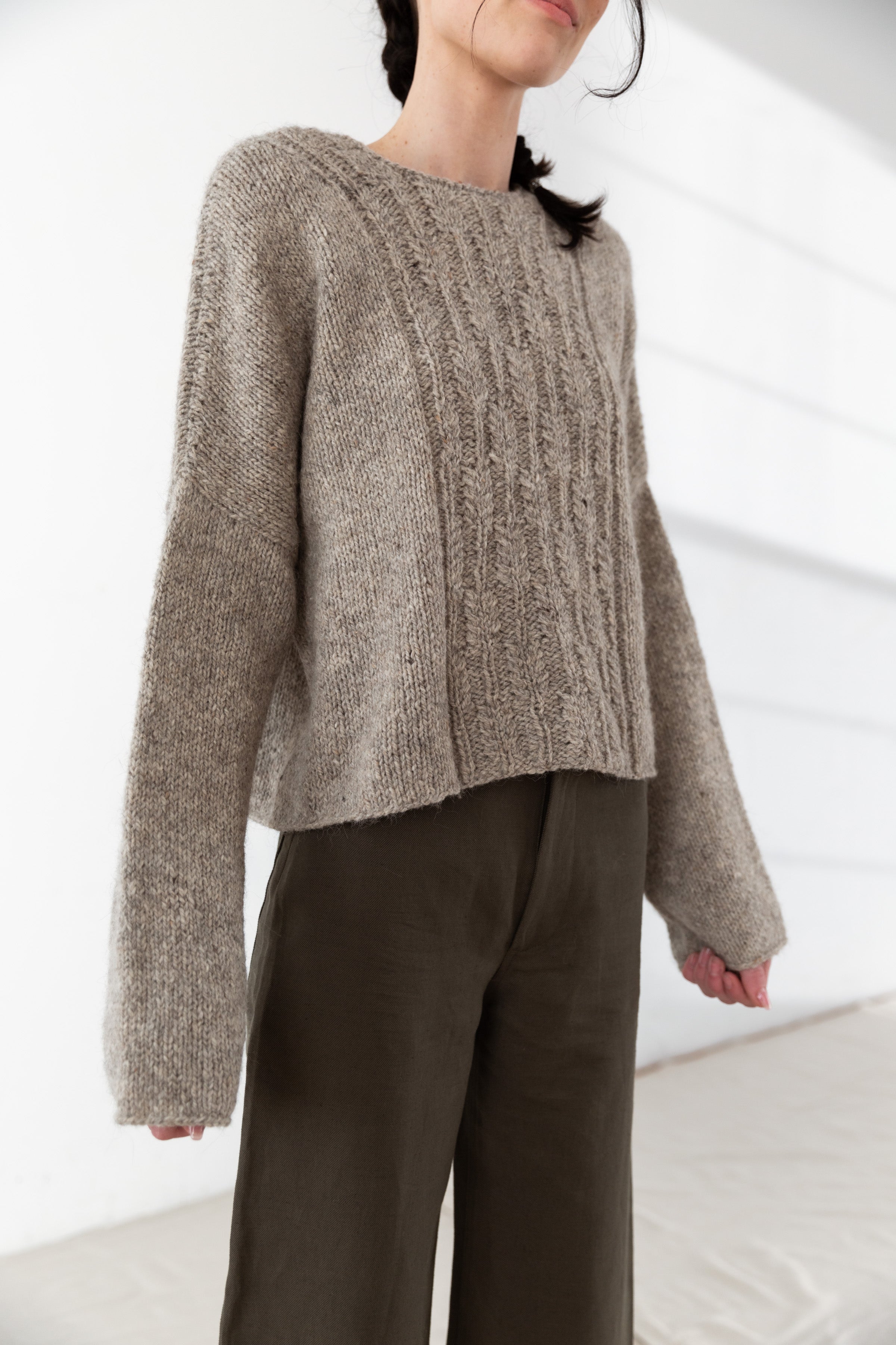 sumac pullover sweater knitting pattern – Quince & Co.