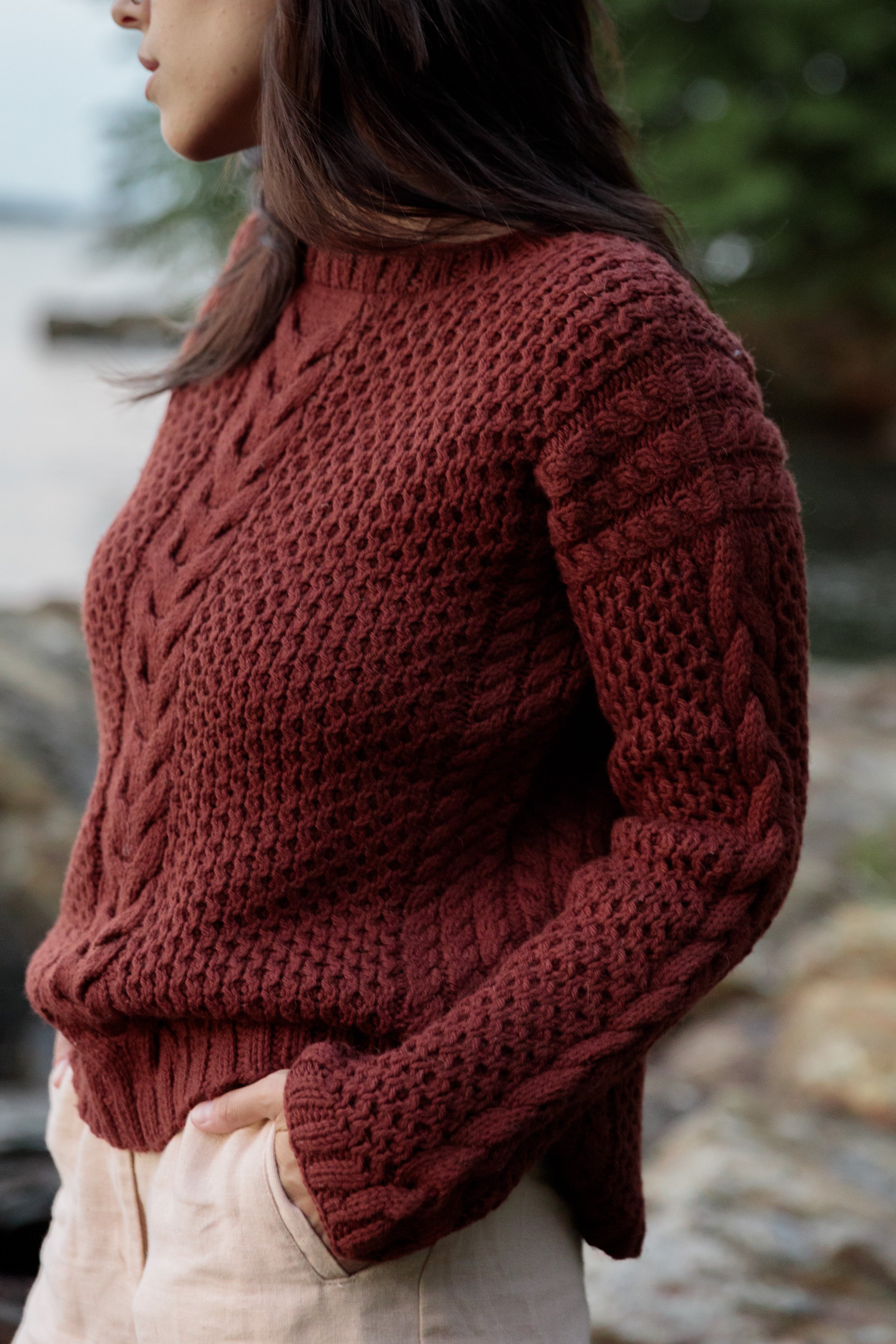 o'dell sweater knitting pattern – Quince & Co.