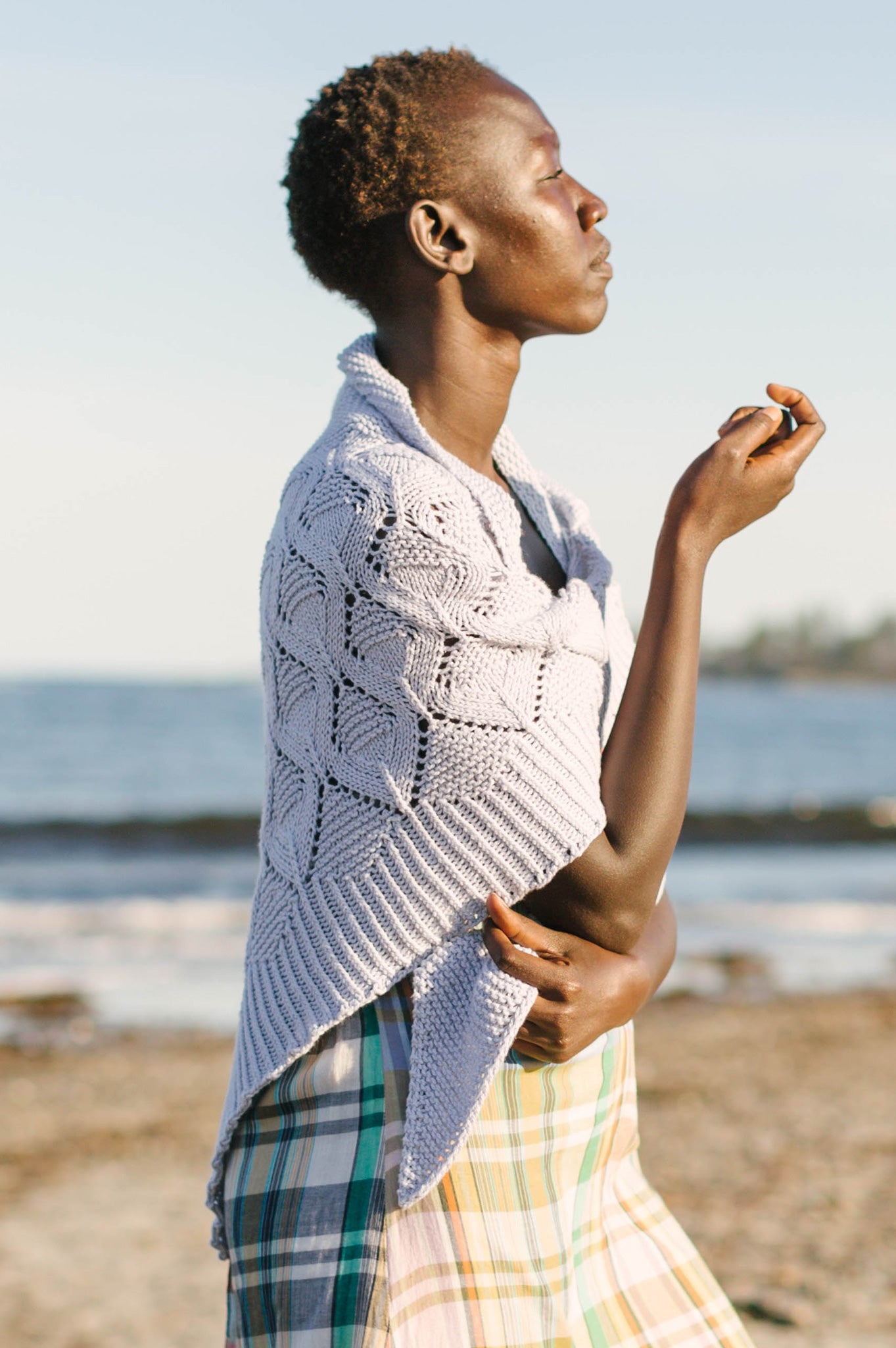 chalice shawl knitting pattern – Quince & Co.