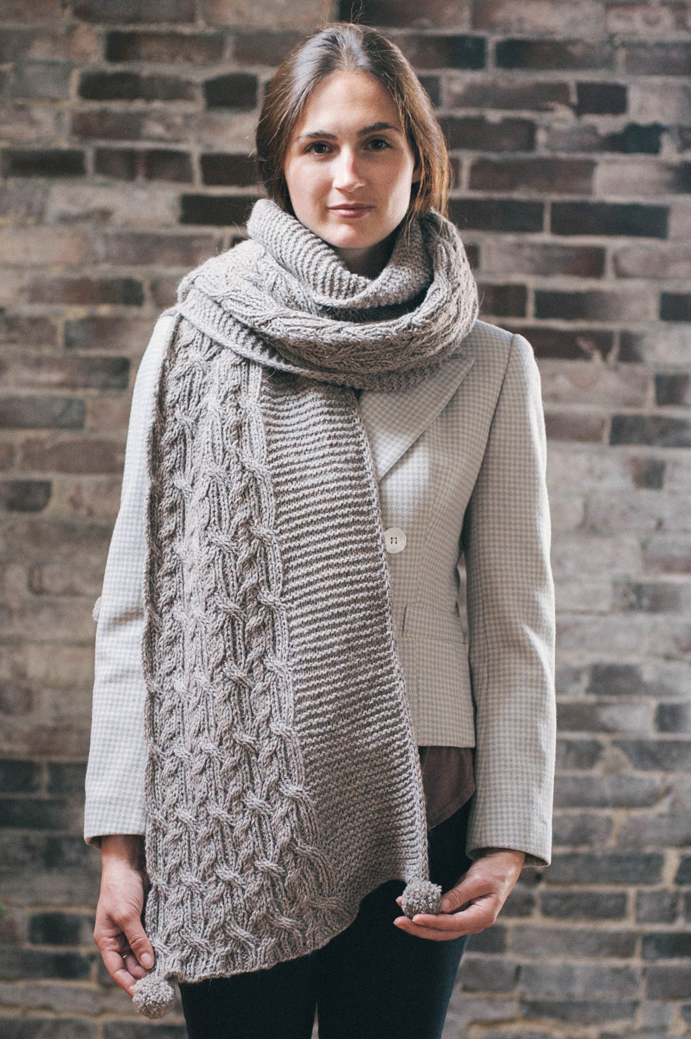 crossing scarf knitting pattern – Quince & Co.
