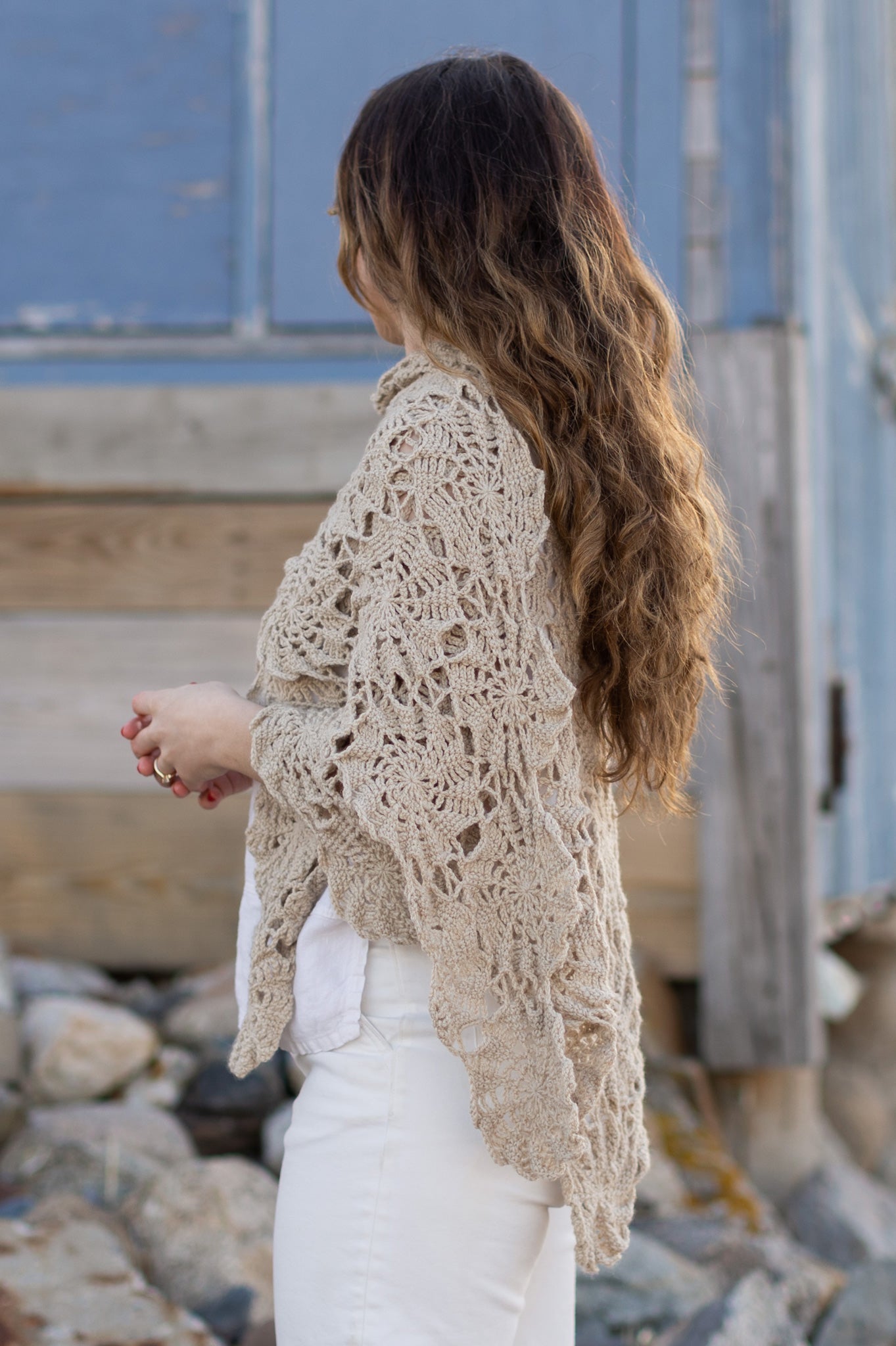 sand dollar shawl crochet pattern – Quince & Co.