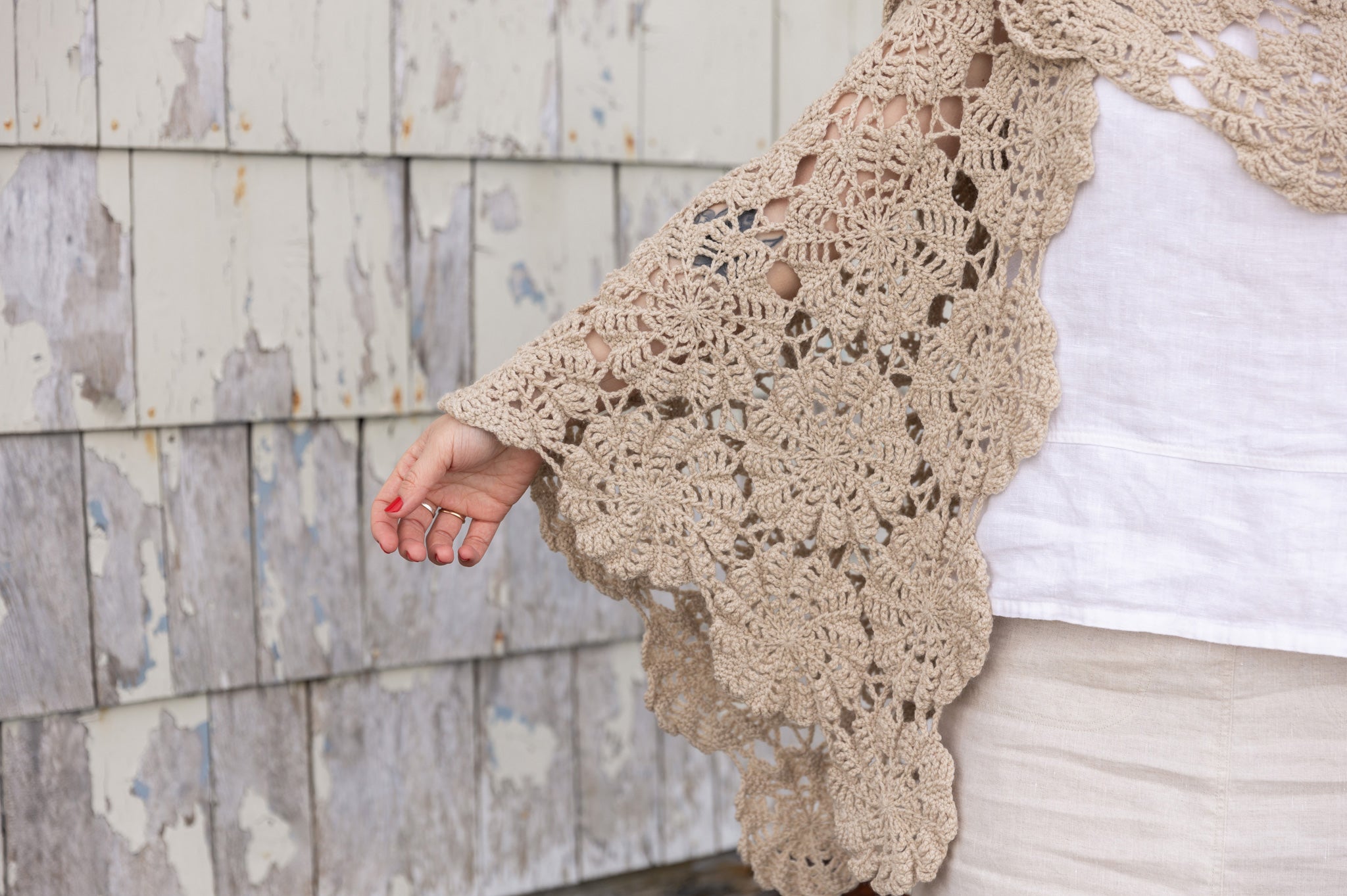 sand dollar shawl crochet pattern – Quince & Co.