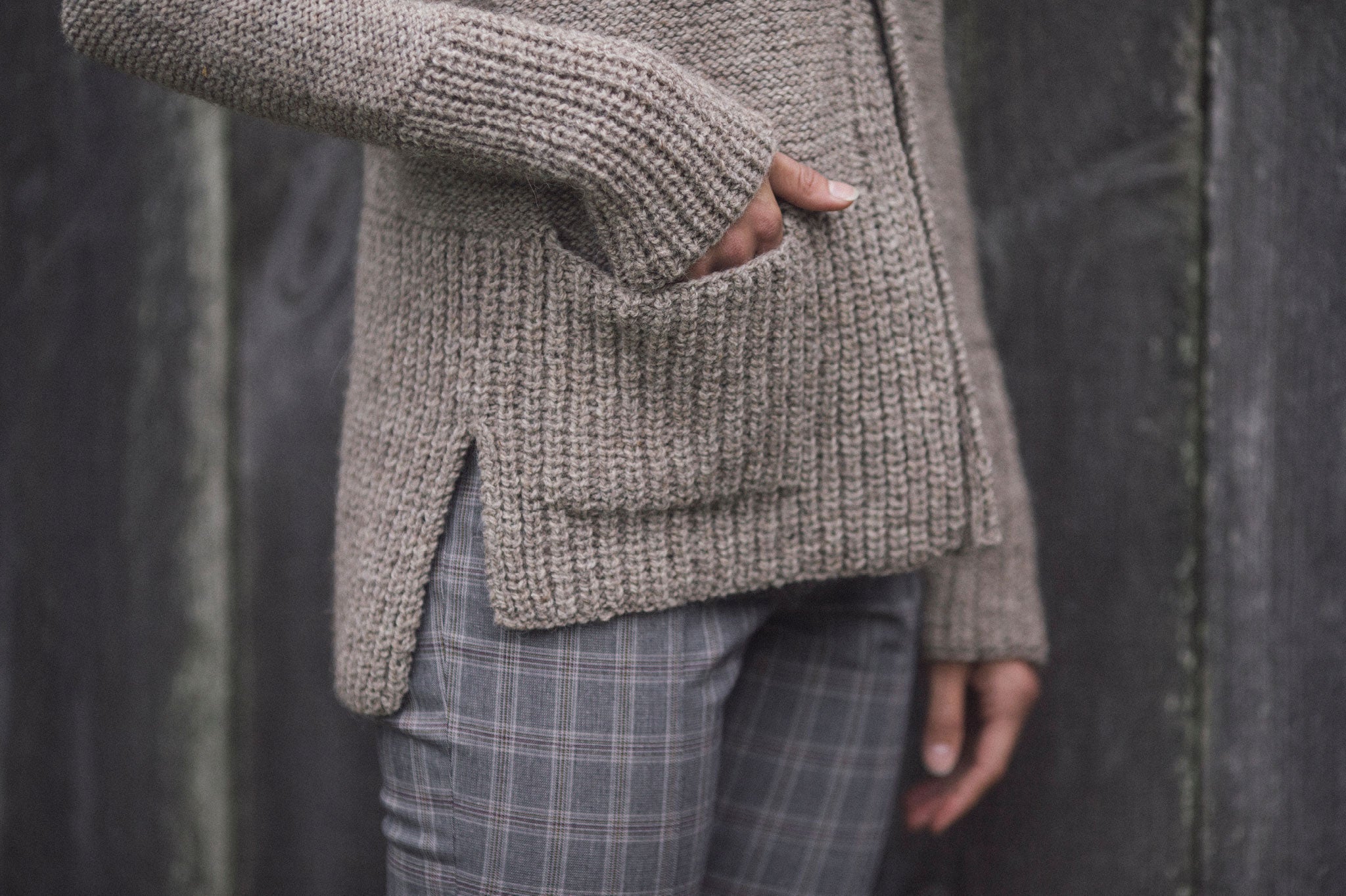 Walnut Cardigan Knitting Pattern by Pam Allen – Quince & Co.