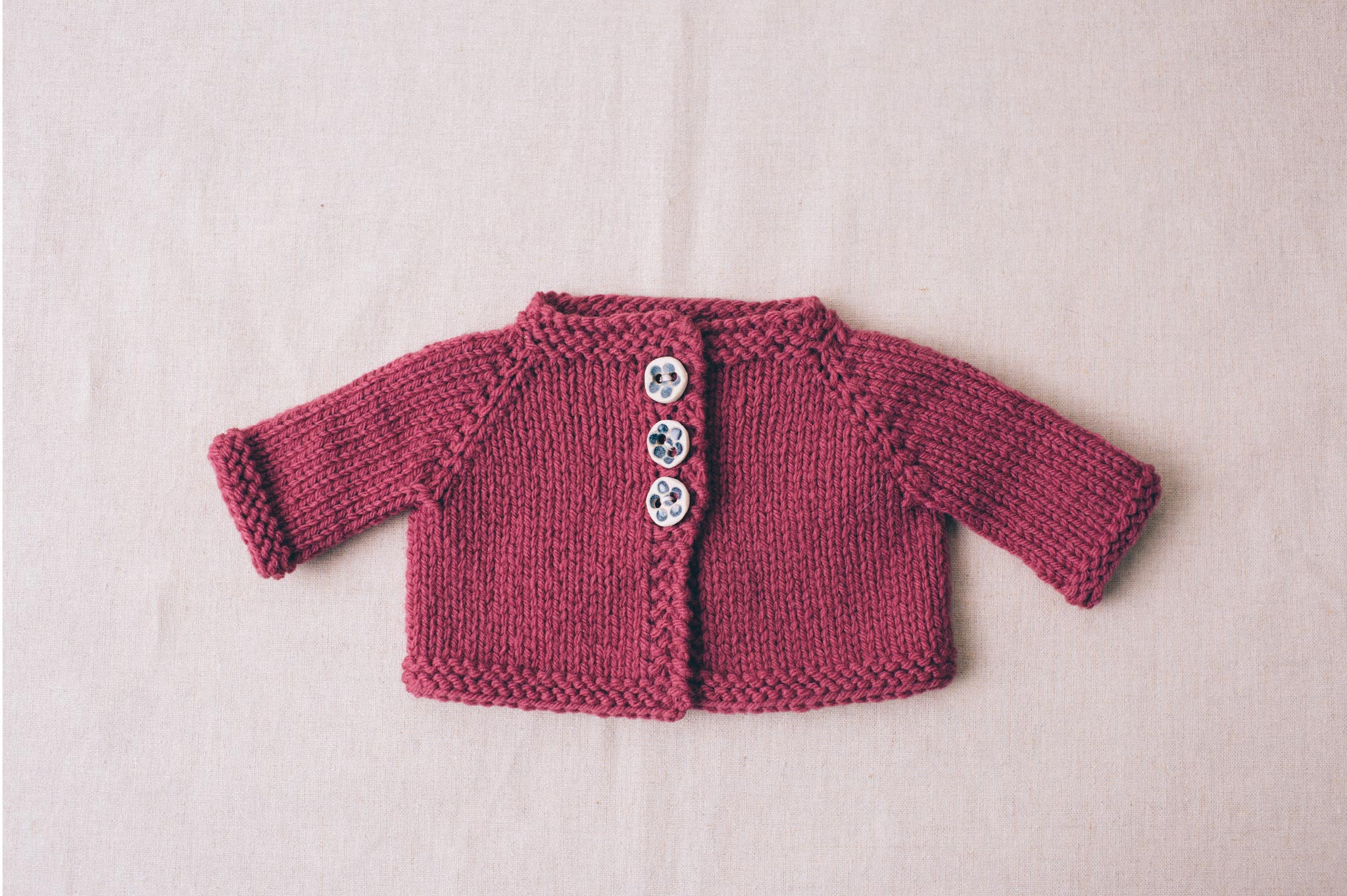 doll cardigan knitting pattern – Quince & Co.