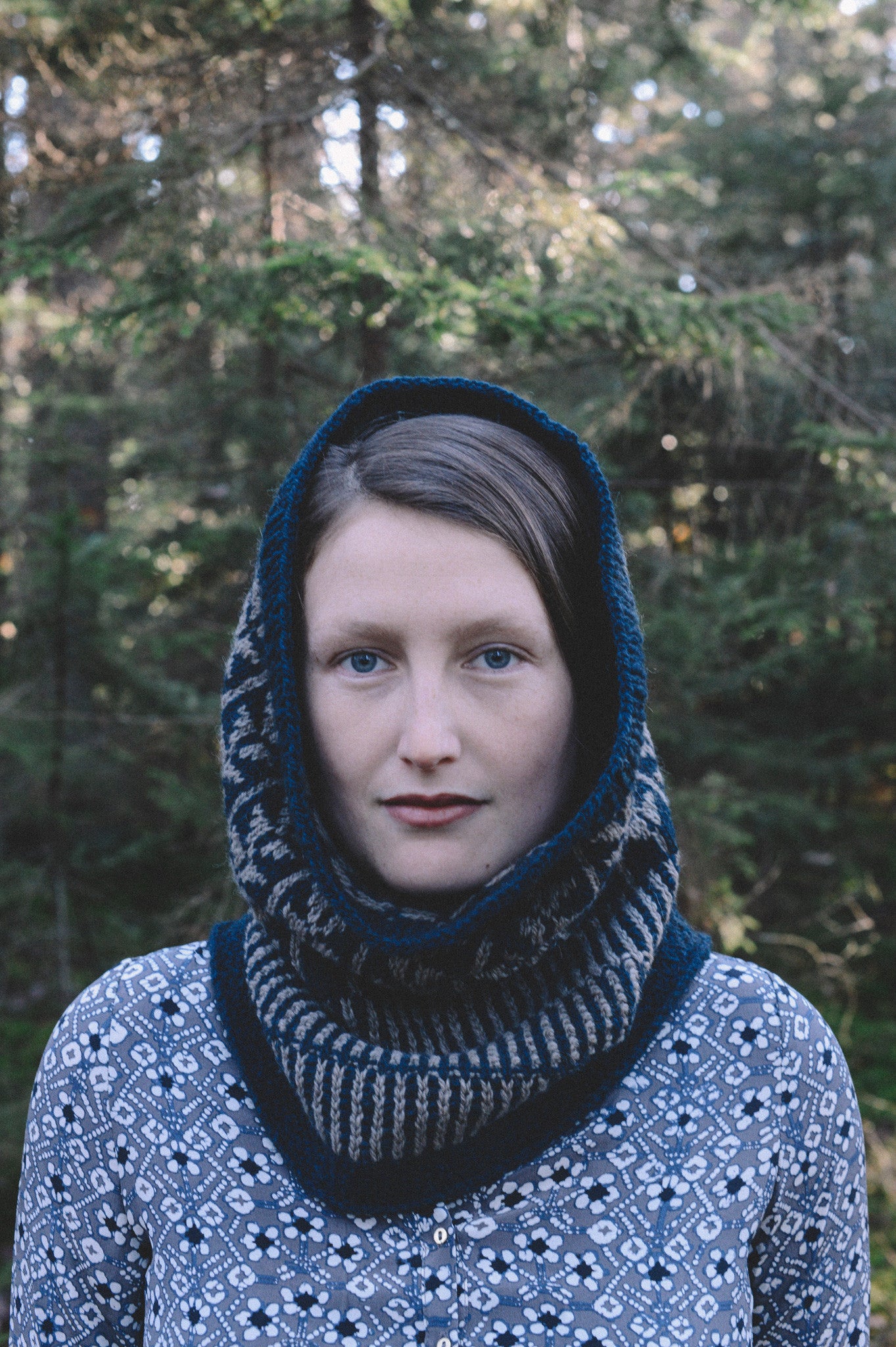 flying geese cowl knitting pattern – Quince & Co.